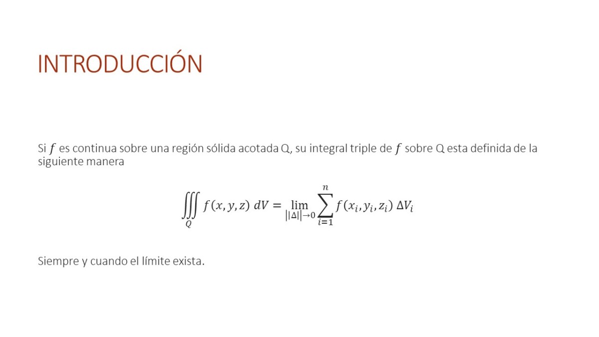 Integrales indefinidas triples. Cálculo vectorial. – Herramientas de ...