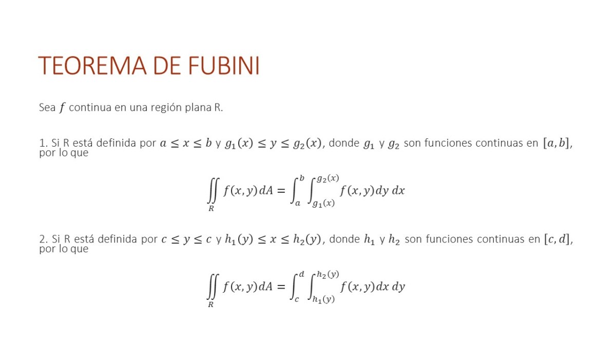 Integrales iteradas dobles. Cálculo vectorial. – Herramientas de cálculo