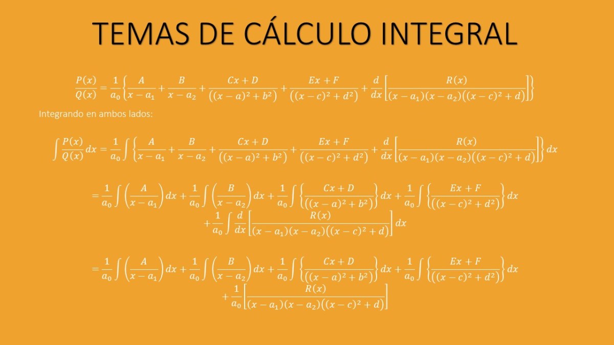 Cálculo integral – Herramientas de cálculo