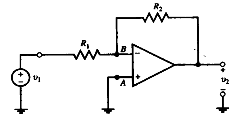 Circuito inversor. Amplificador operacional. Circuitos eléctricos ...
